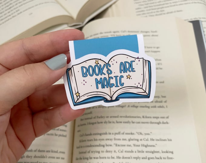 Books Are Magic Magnetic Bookmark, Gift for Readers - Etsy