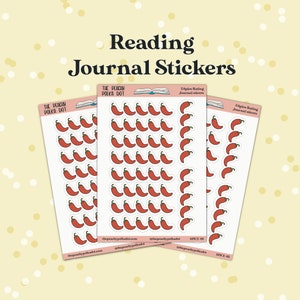 Spice Rating Journal Stickers, Reading Journal Sticker, Bookish ...