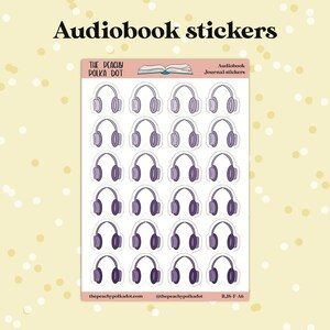 Reading Journal Stickers, Reading Format Audiobook Journal Sticker ...