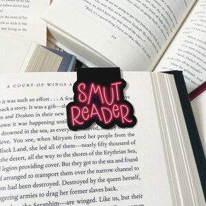 Smut Reader Neon Sign Magnetic Bookmark - Etsy