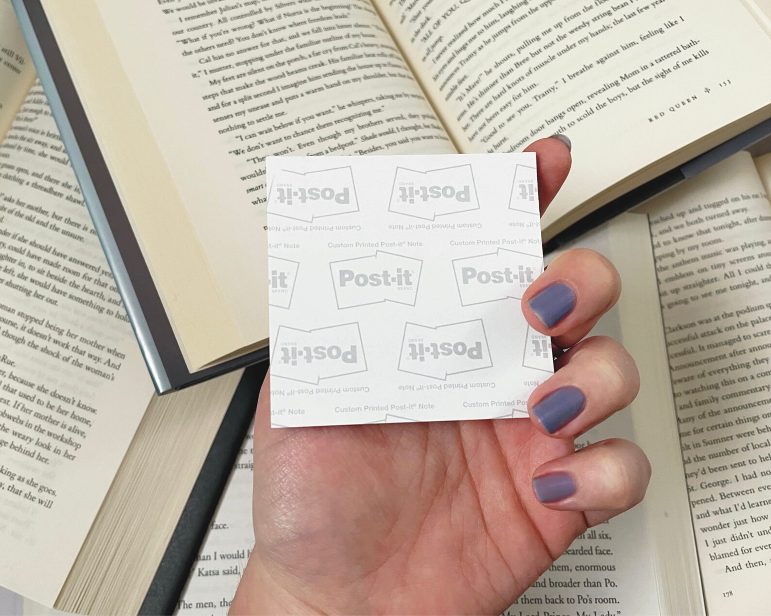 Rainbow Book Stack on a Post It Note Pad - Etsy