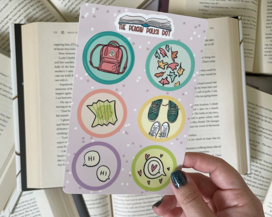 Heartstopper Inspired Sticker Sheet, Pastel Graphic Novel Stickers ...