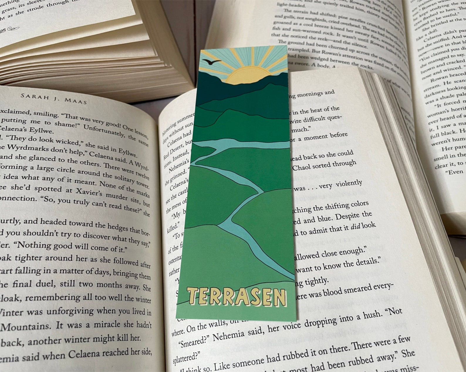 Terrasen Bookmark From the Throne of Glass Series by Sarah J - Etsy