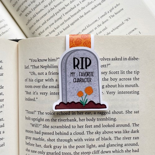 RIP My Favorite Character Magnetic Bookmark Spooky Season - Etsy