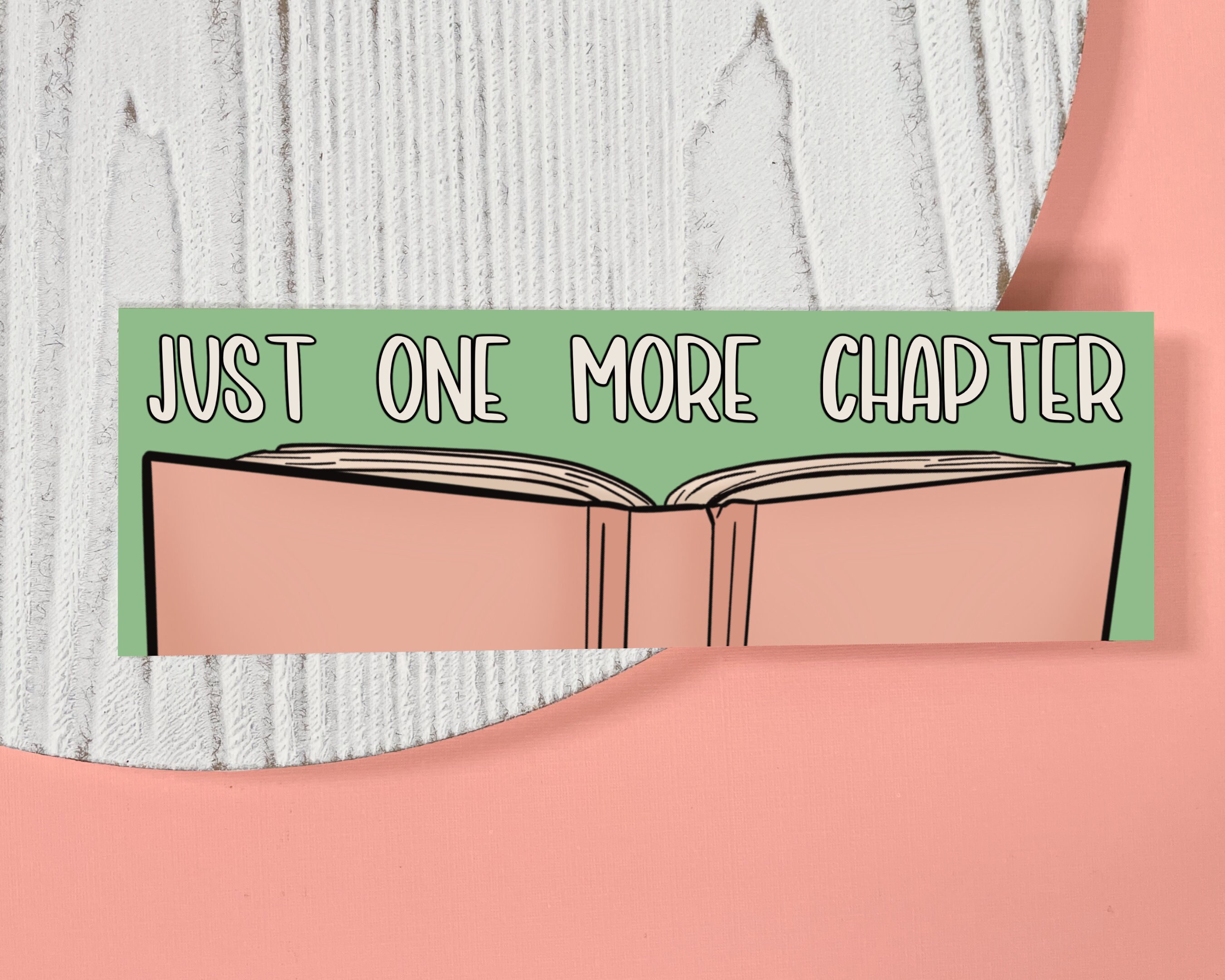 Just One More Chapter Bookmark Gift for Book Nerd - Etsy