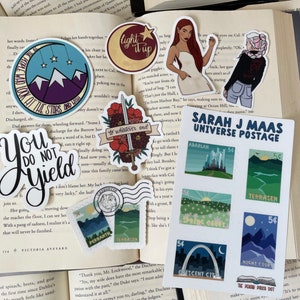 Sarah J Maas Sticker Bundle, Every SJM Sticker in My Shop All Bundled ...