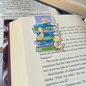 Ducks and Books Magnetic Bookmark, Adorable Spring Themed Bookmark - Etsy