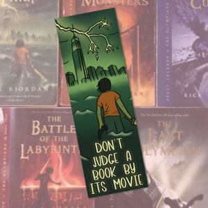 Don't Judge a Book by It's Movie Bookmark Inspired by the Percy Jackson ...