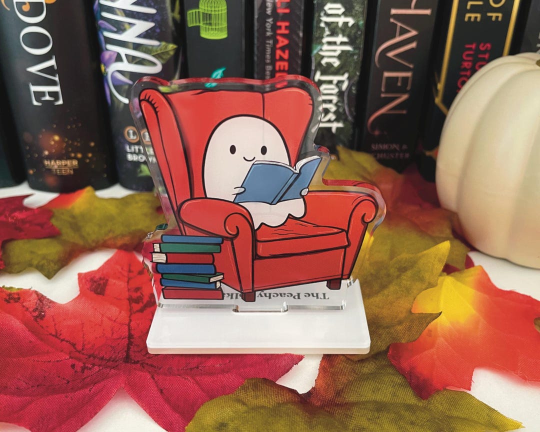 Cozy Ghost Acrylic Bookshelf Decor, Spooky Season Decoration for ...