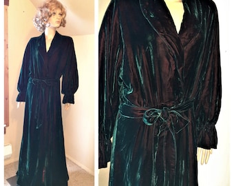 Silk Velvet Robe | Etsy
