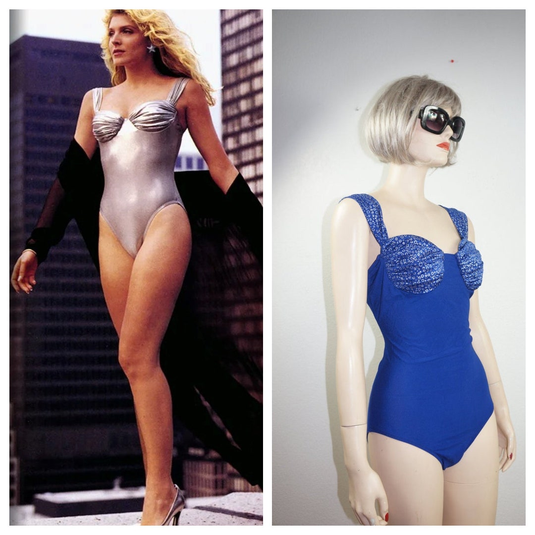 80s Marla Maples Swimsuit Pin up Style Stunning Swimsuit - Etsy