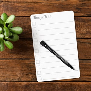 Dry Erase Magnetic to Do List, Simple Minimalist Daily Planner ...
