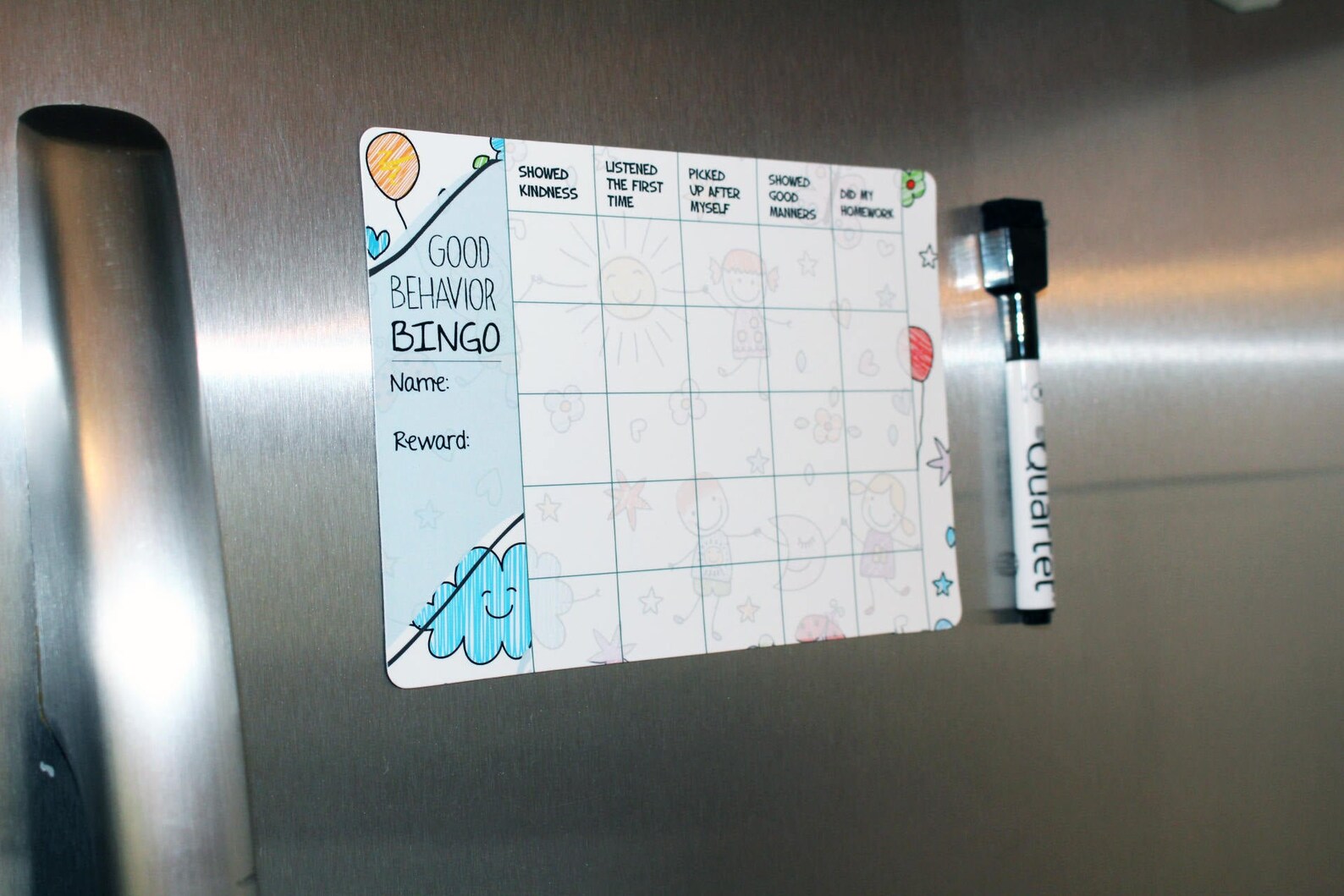 Magnetic Behavior Rewards Chart, Magnetic Good Behavior BINGO, Dry ...