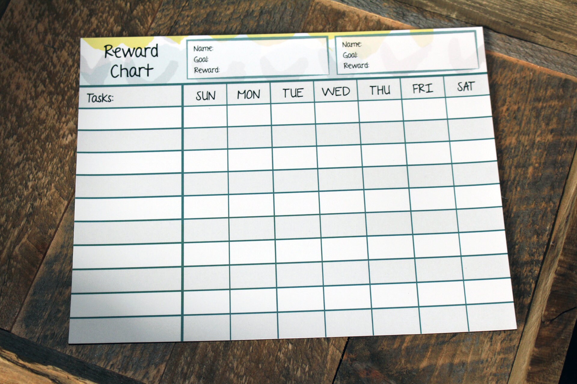 Magnetic Daily Tasks Rewards Chart for Two Kids Customizable - Etsy