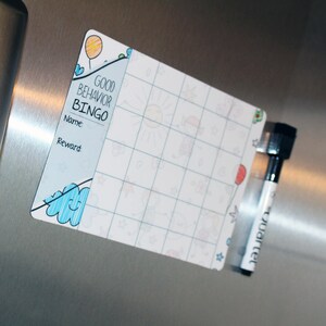 Magnetic Good Behavior BINGO, Custom Dry Erase Reward Chart, Reward ...