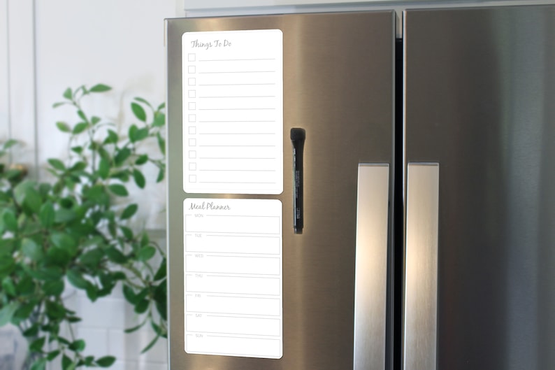 Dry Erase Magnetic to Do List Simple Minimalist Daily - Etsy