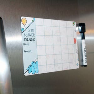 Magnetic Good Behavior BINGO, Custom Dry Erase Reward Chart, Reward ...