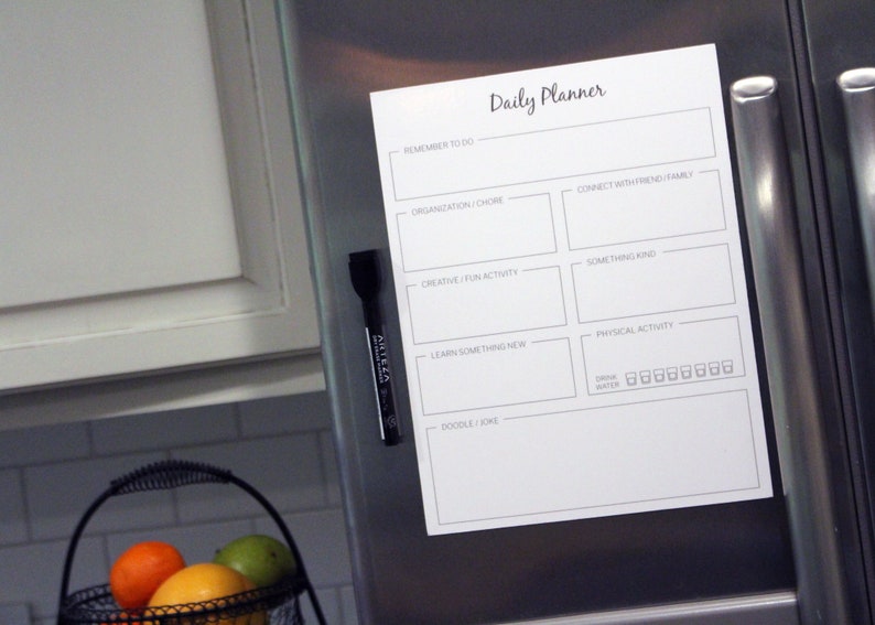 Remote Learning Dry Erase Planner, Stay at Home Student Organizer, Kid ...
