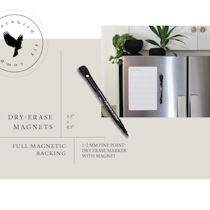 Dry Erase Magnetic to Do List, Simple Minimalist Daily Planner ...