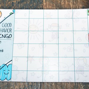 Magnetic Good Behavior BINGO, Custom Dry Erase Reward Chart, Reward ...