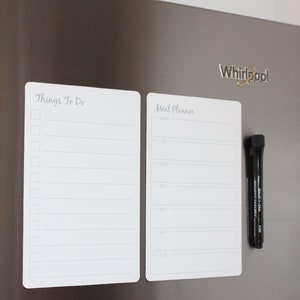 Dry Erase Magnetic to Do List, Simple Minimalist Daily Planner ...