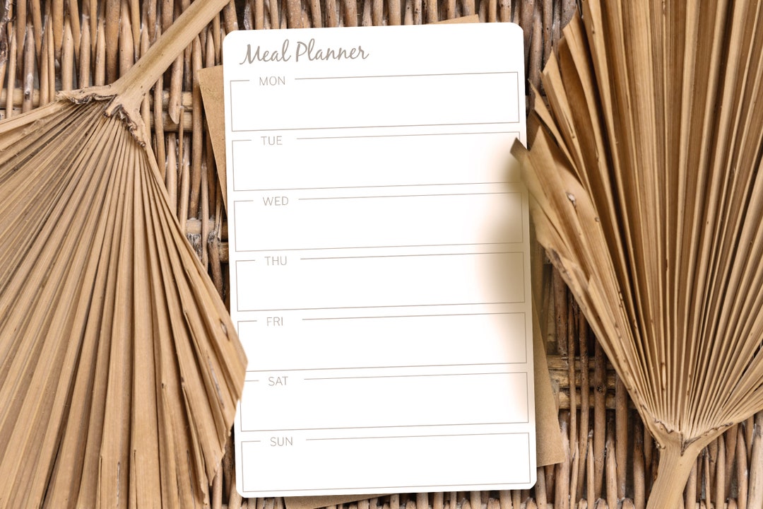 Dry Erase Magnetic Meal Planner, Simple Daily Dinner Planner, Reusable ...