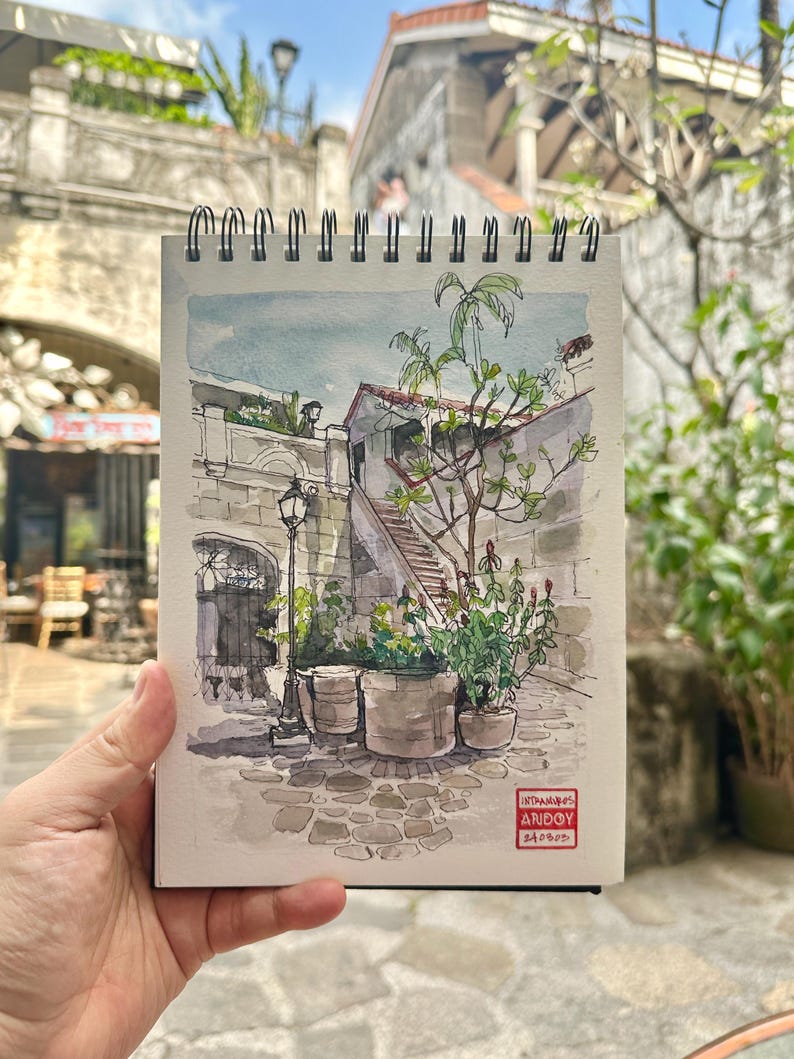 Art Print, "intramuros - Manila Philippines" - Watercolor Painting - Etsy