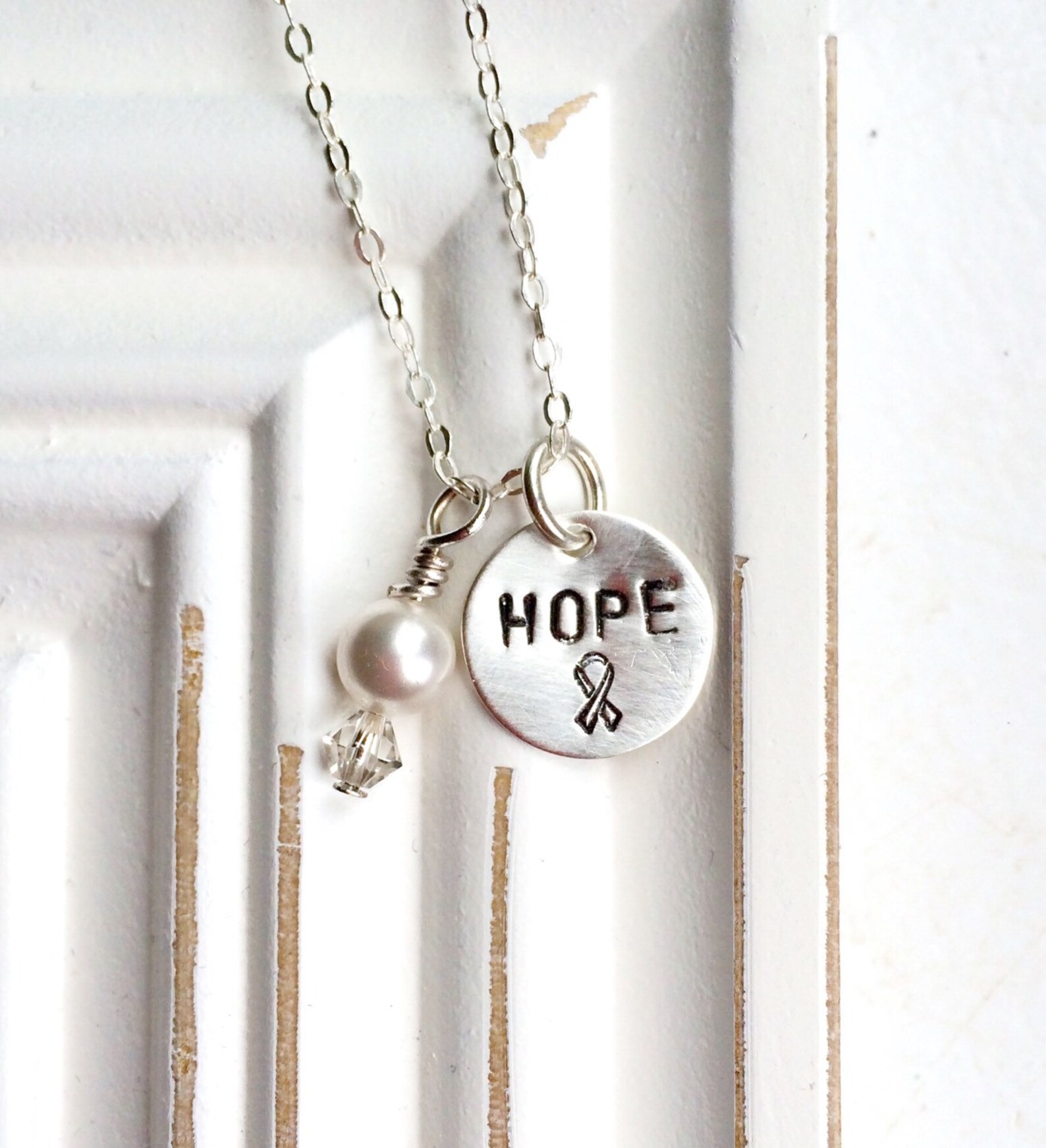 Hope Necklace Inspirational Necklace Awareness Jewelry Awareness ...