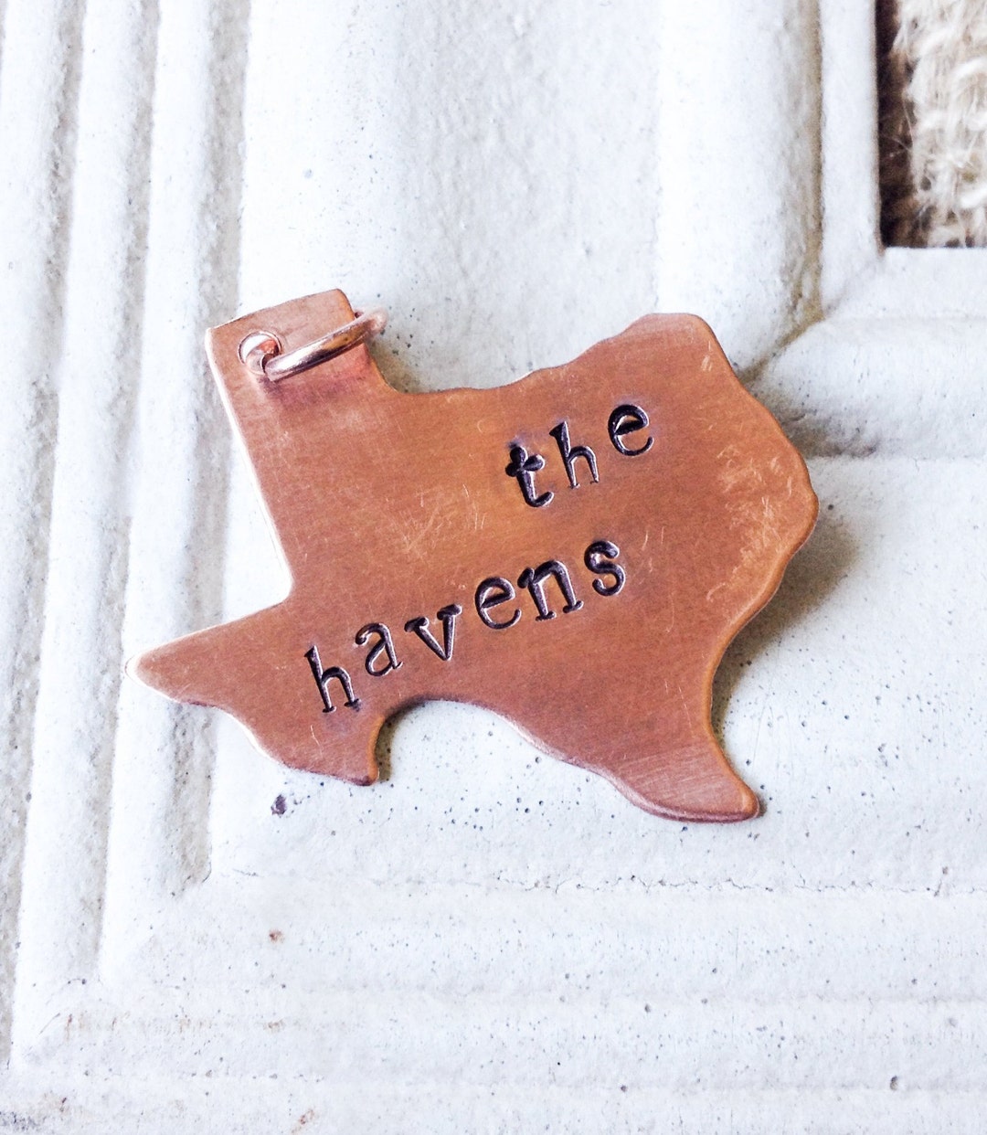 Texas Keychain Texas Necklace Personalized Texas Keychain Custom Texas ...