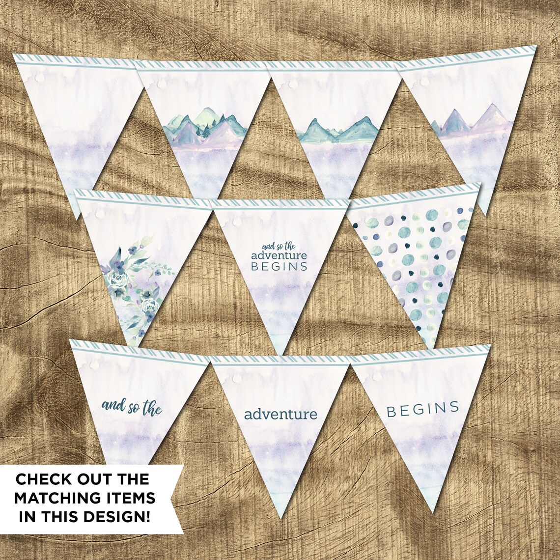 Adventure Baby Girl Shower Decoration Kit Custom Baby Shower - Etsy