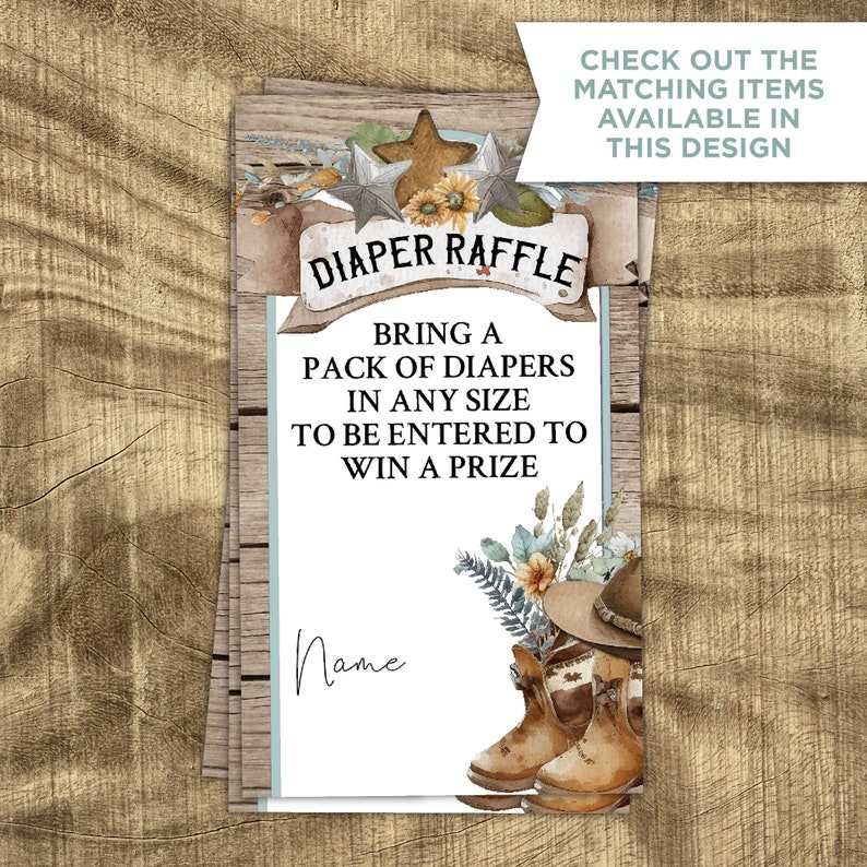 Editable Cowboy Invitation, Instant Download, Digital Baby Boy Shower ...
