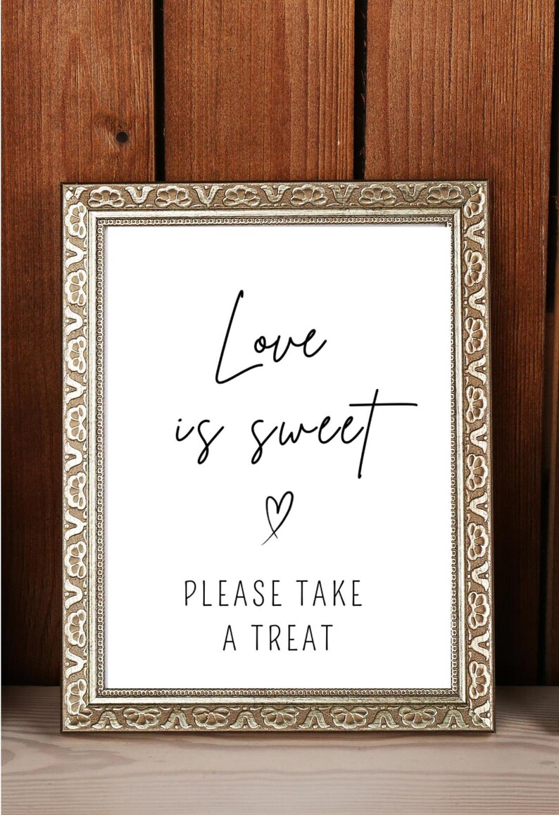 Dessert Table Sign, Wedding Dessert Table, Wedding Sweets Table, Bridal ...