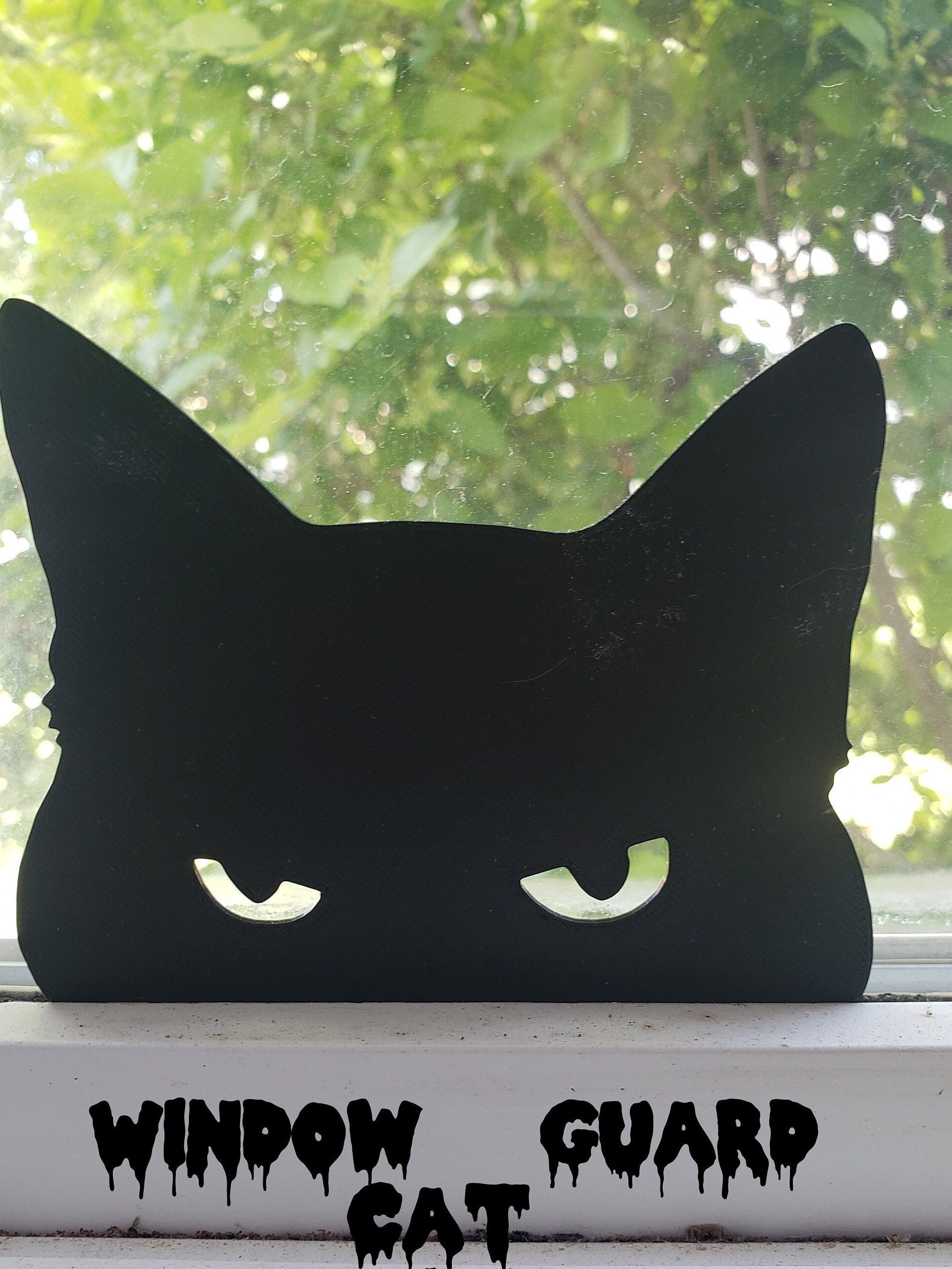 Guard Black Cat Window Peekers - Etsy