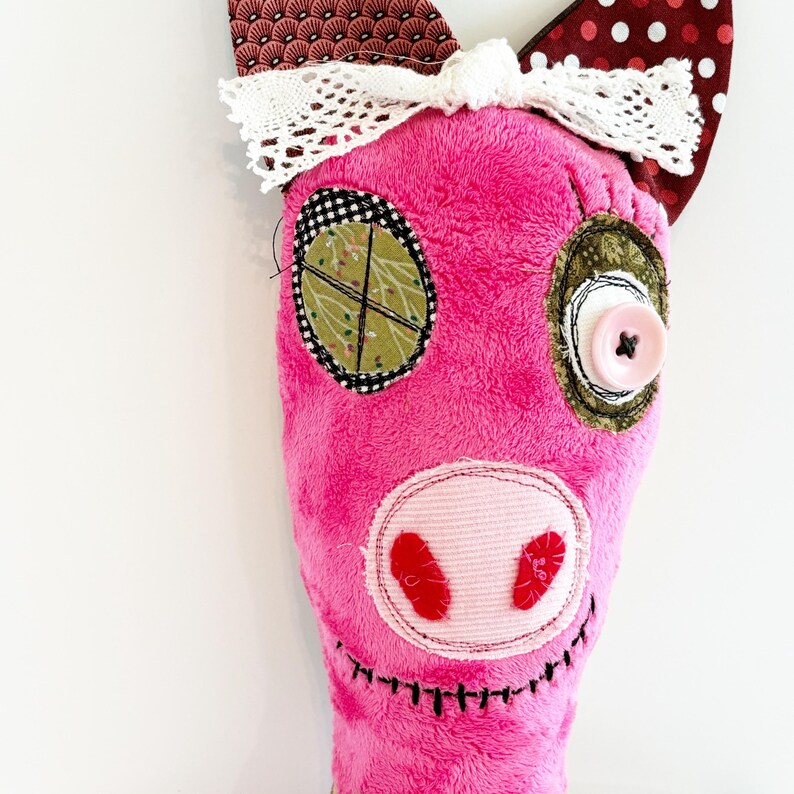 Flying Pig When Pigs Fly Weird & Whimsical Art Doll Winged Piggie OOAK ...
