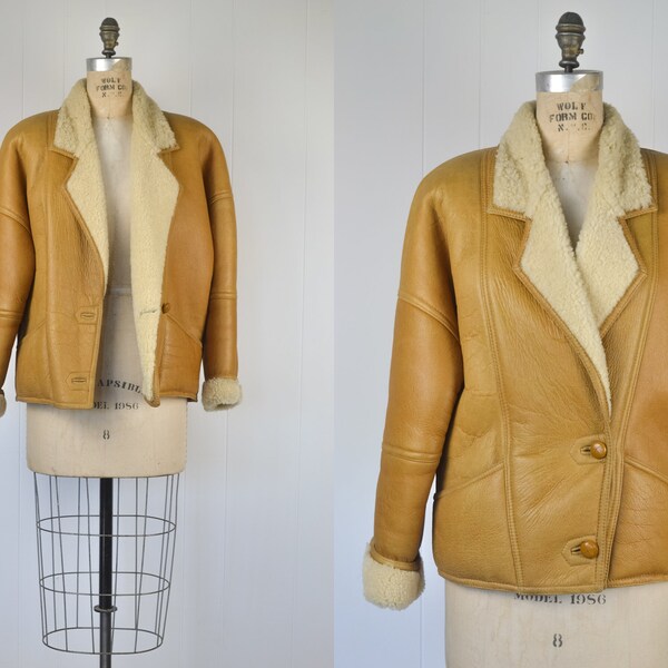 Shearling Jacket - Etsy