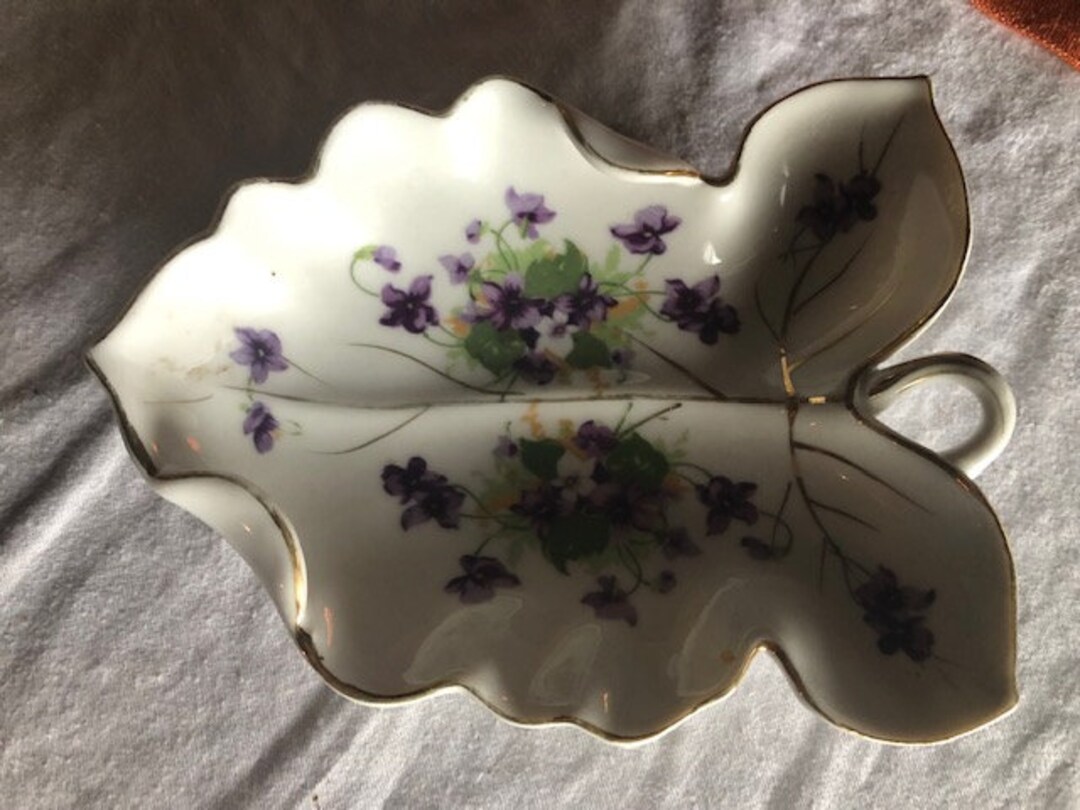 Norcrest Sweet Violet Dish - Etsy