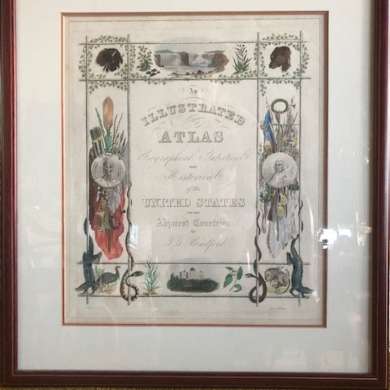 Vintage Atlas Pages - Etsy