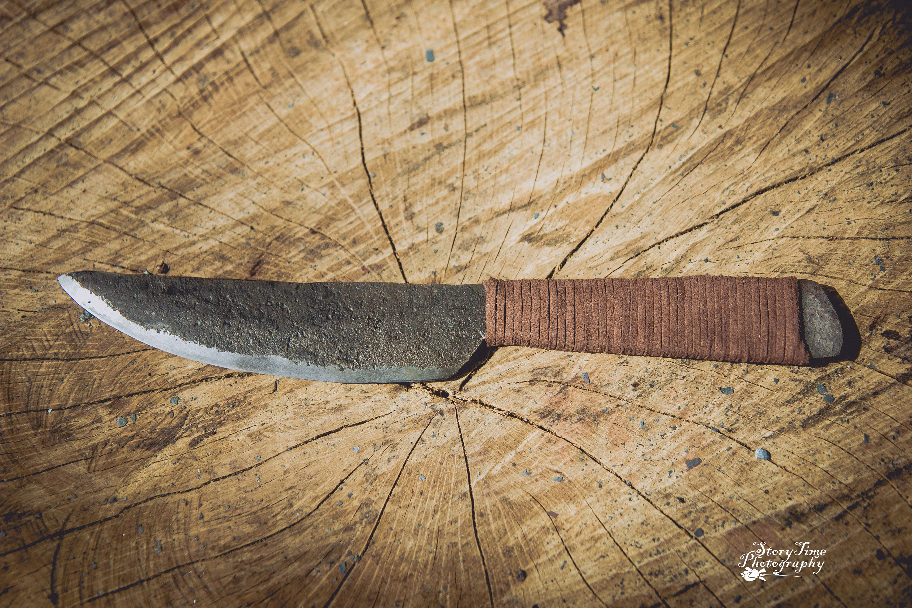 Hand Forged Hunting Knife, Rustic Hunting Knife, Manly Gift, Utility ...