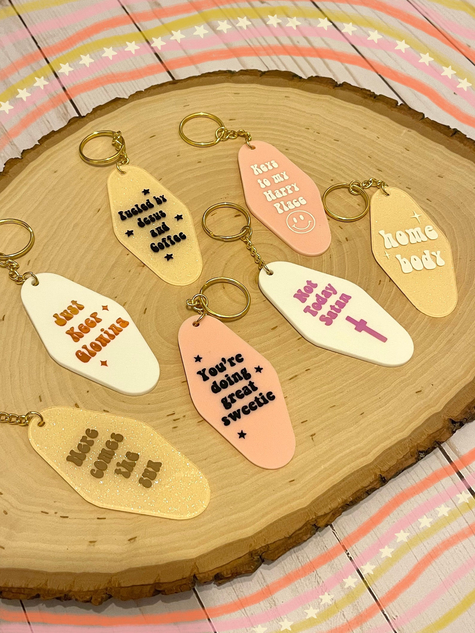 Motel Tag Vintage Keychain Hotel Key Tag Retro Motel Etsy