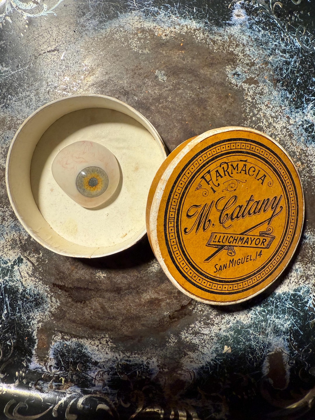 Genuine Antique Glass Eye in Antique Pharmacy Box - Etsy