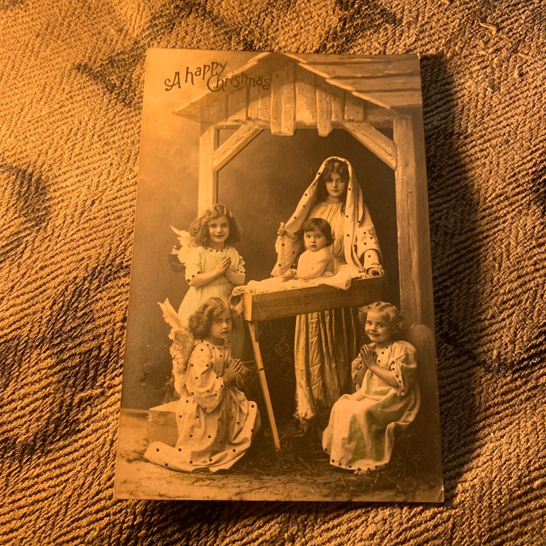 Antique Victorian Christmas Card - Etsy UK