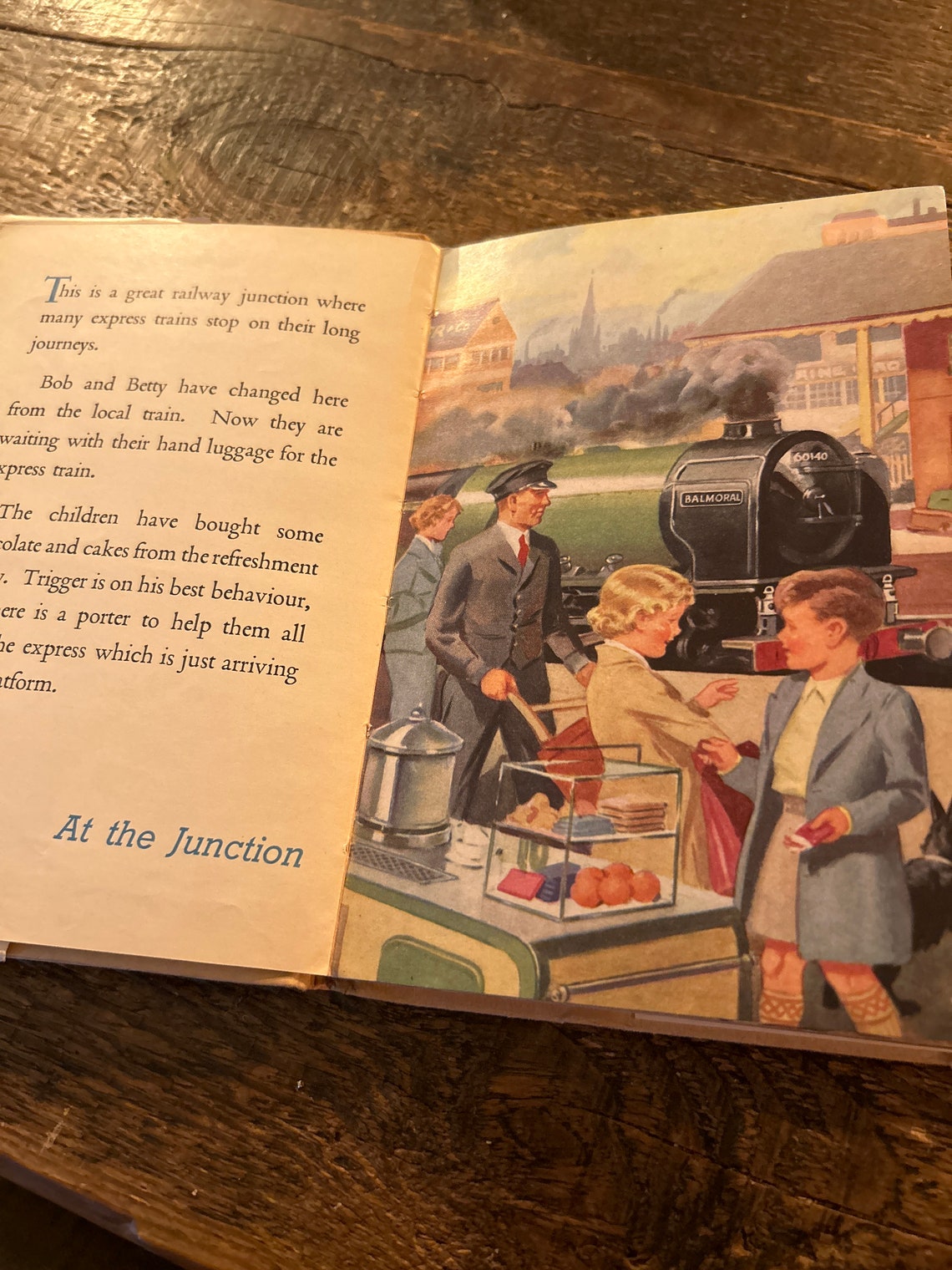 Antique Train Book Ladybird in the Train With Uncle Mac Derek Mcculloch ...