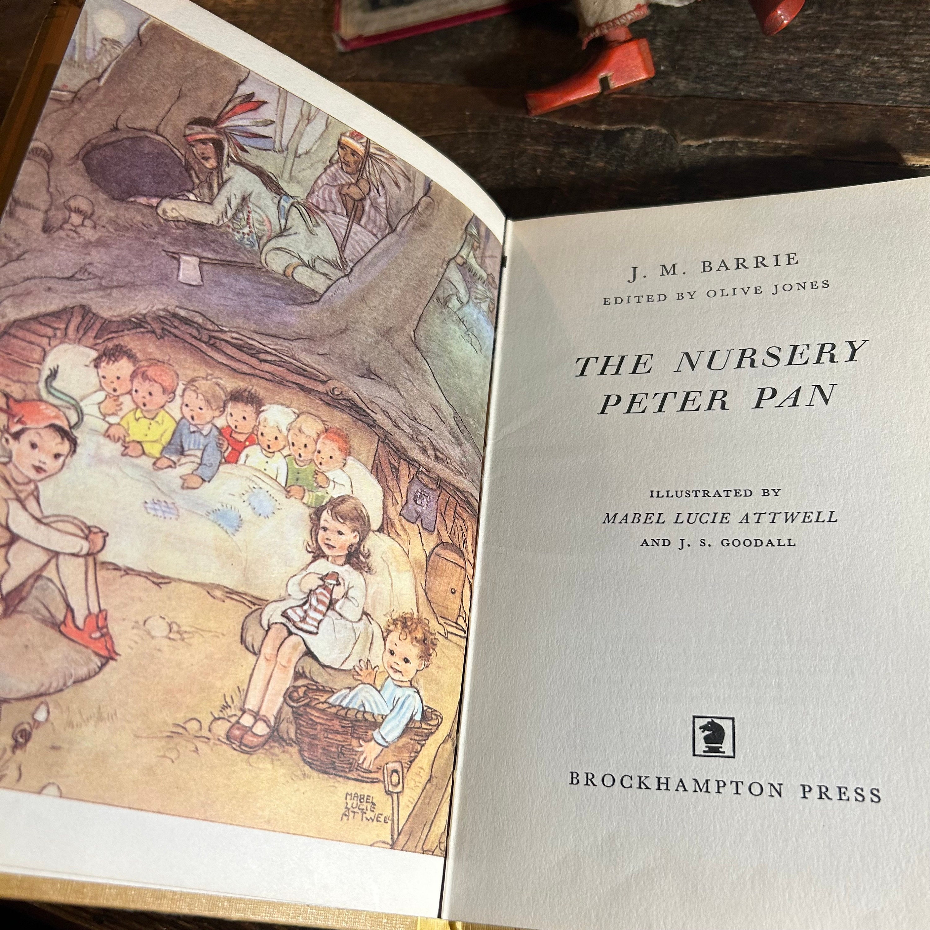 The Nursery Peter Pan Illustrated by Mabel Lucie Atwell Antique Rare ...