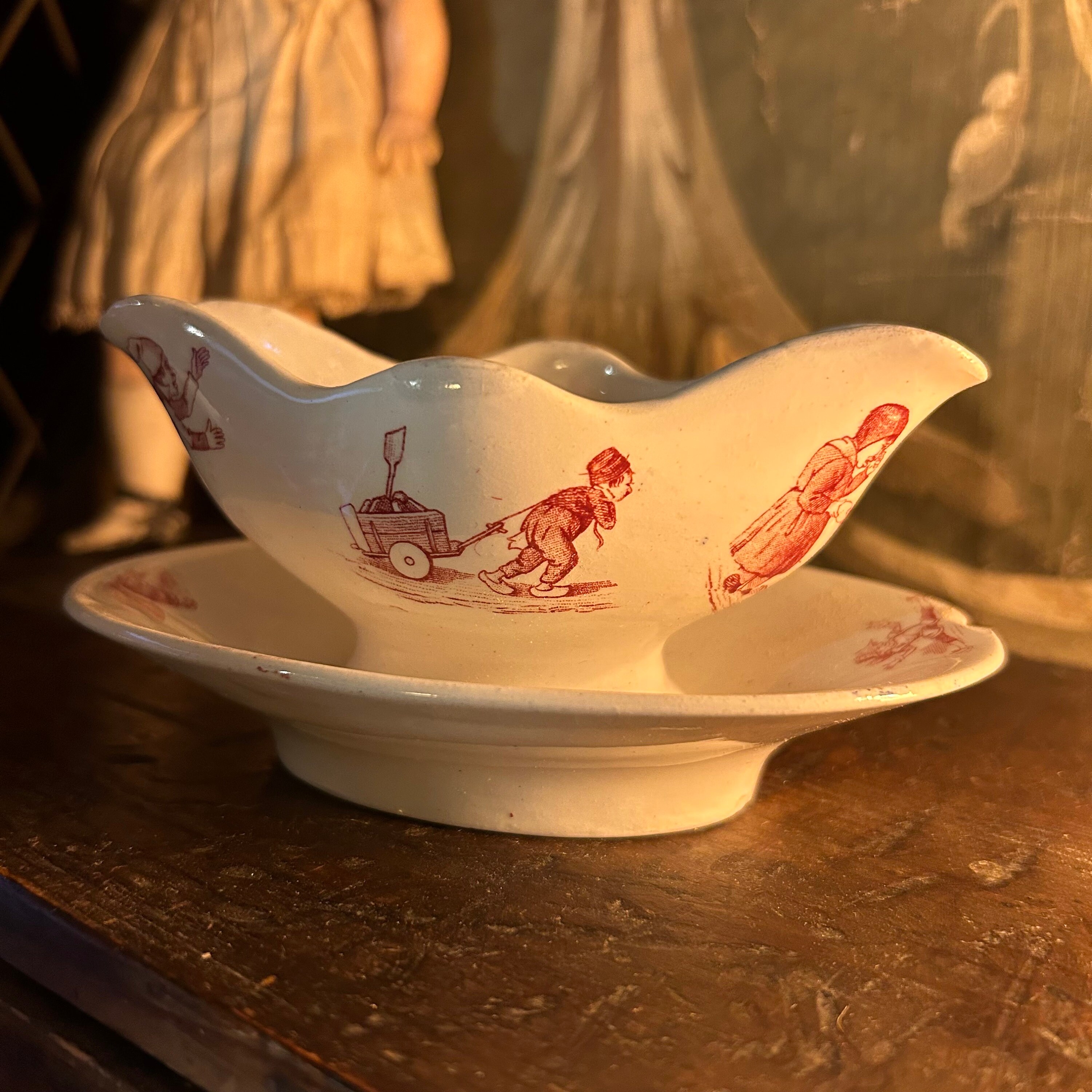 A Beautiful Antique French Childs Teaset Saucier With Animals - Etsy