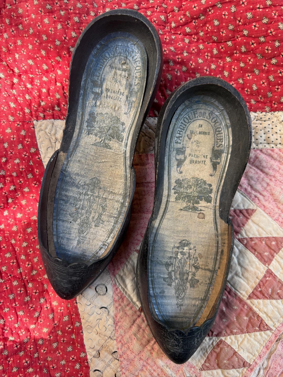 French Antique Brocante Sabot Wooden Clog Shoes - Etsy