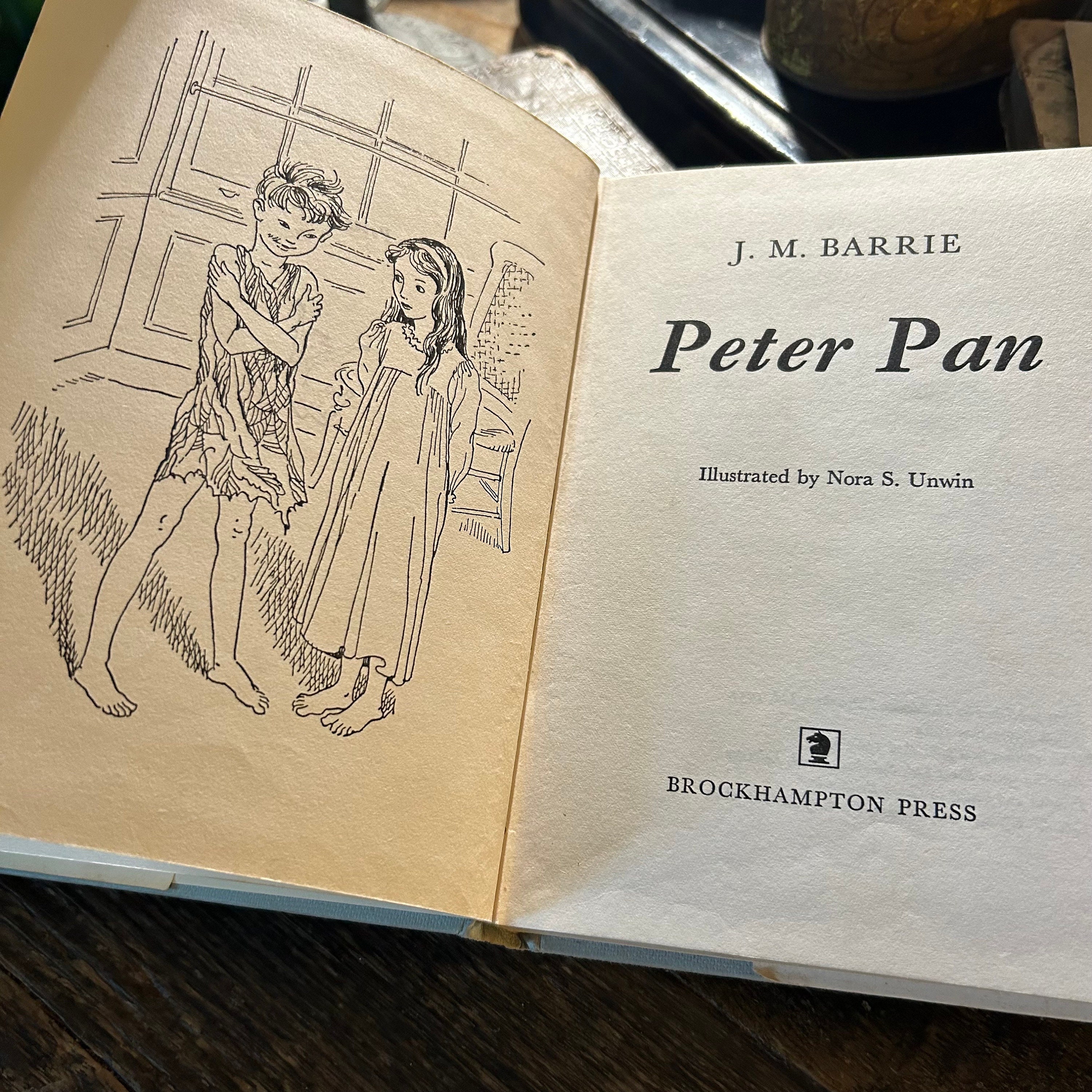 Peter Pan by J M Barrie Illustrated by Nora S Unwin 1967 Book - Etsy