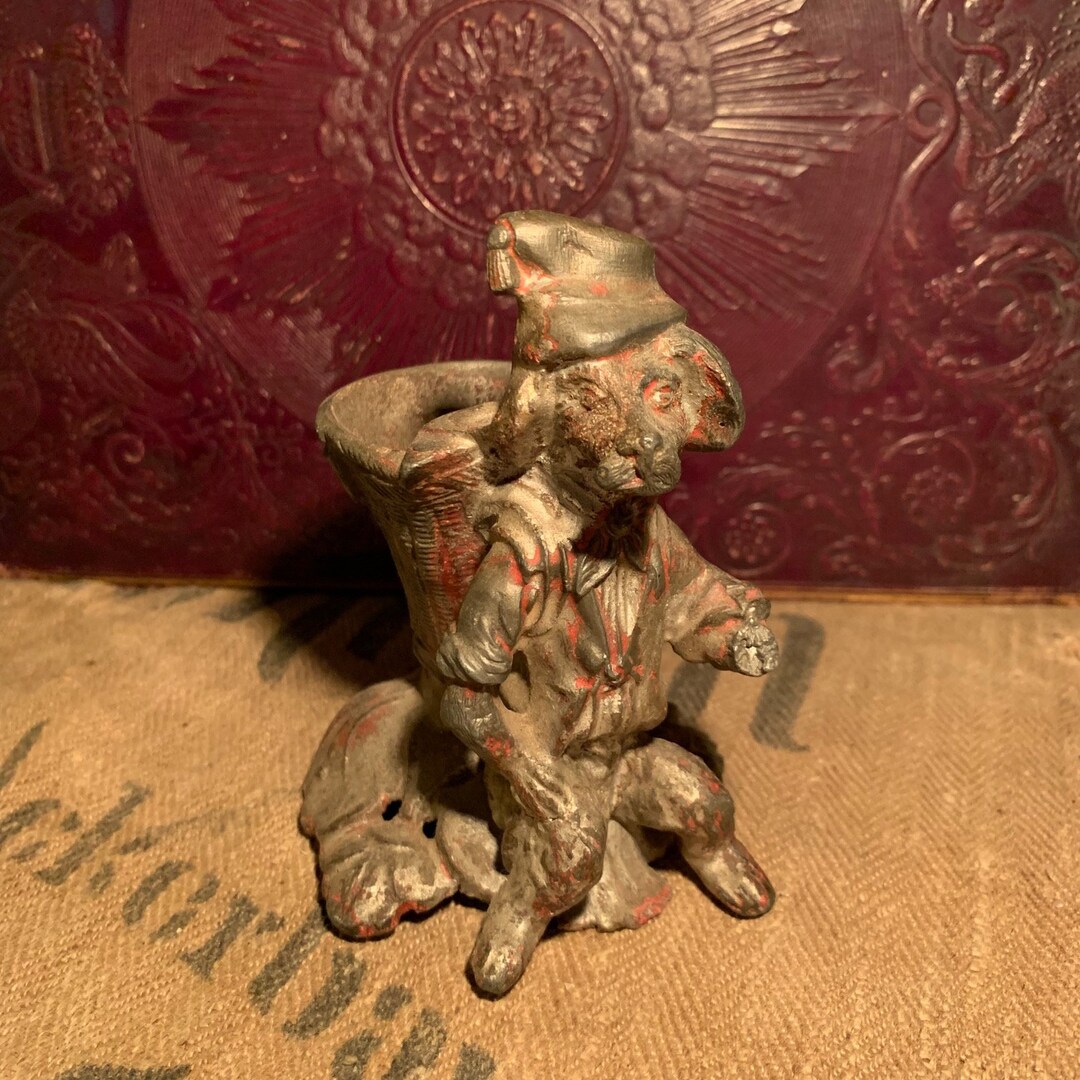 Antique Dickensian Tramp Dog Victorian Matchstick Box Holder - Etsy