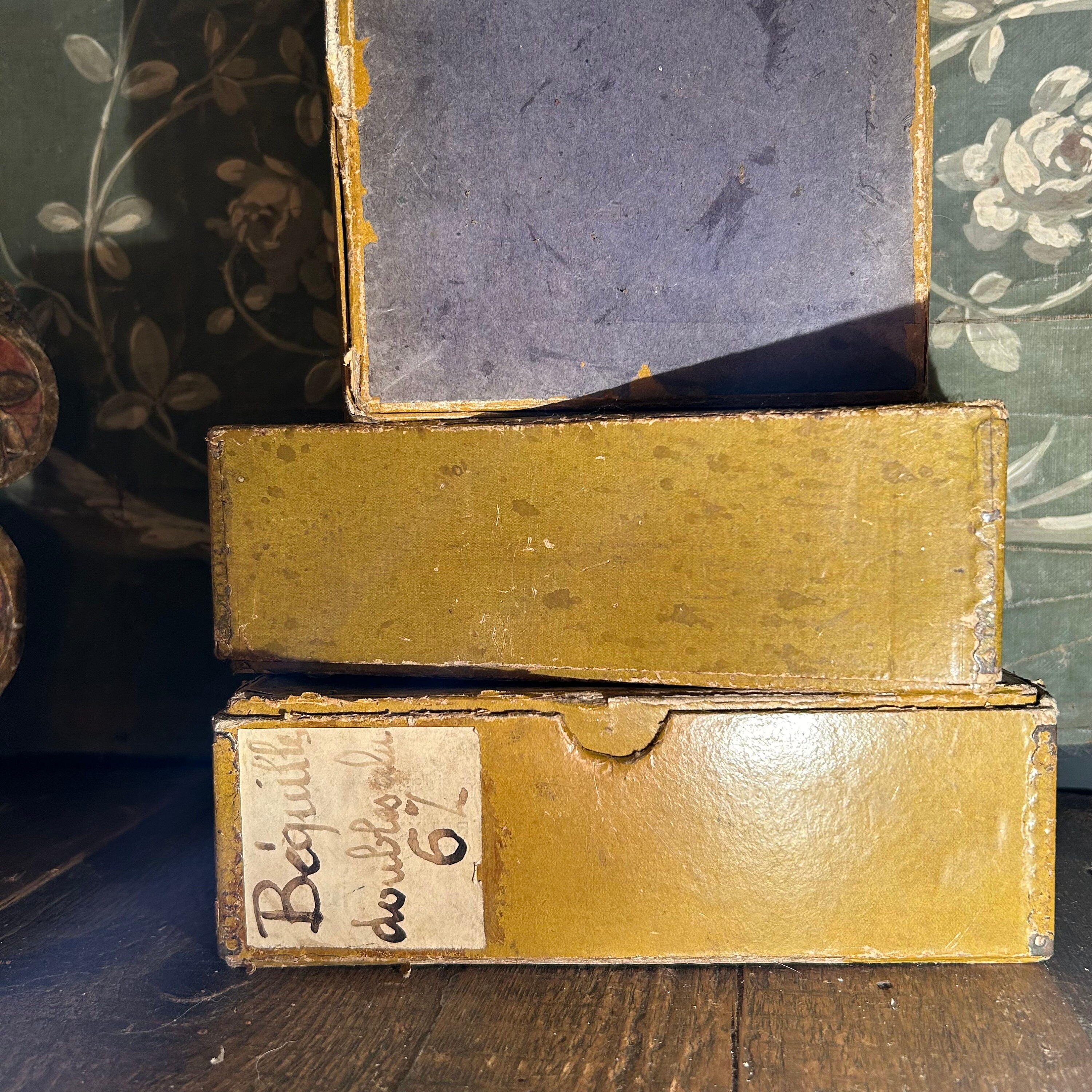 A Set of Three Antique French Boxes - Etsy