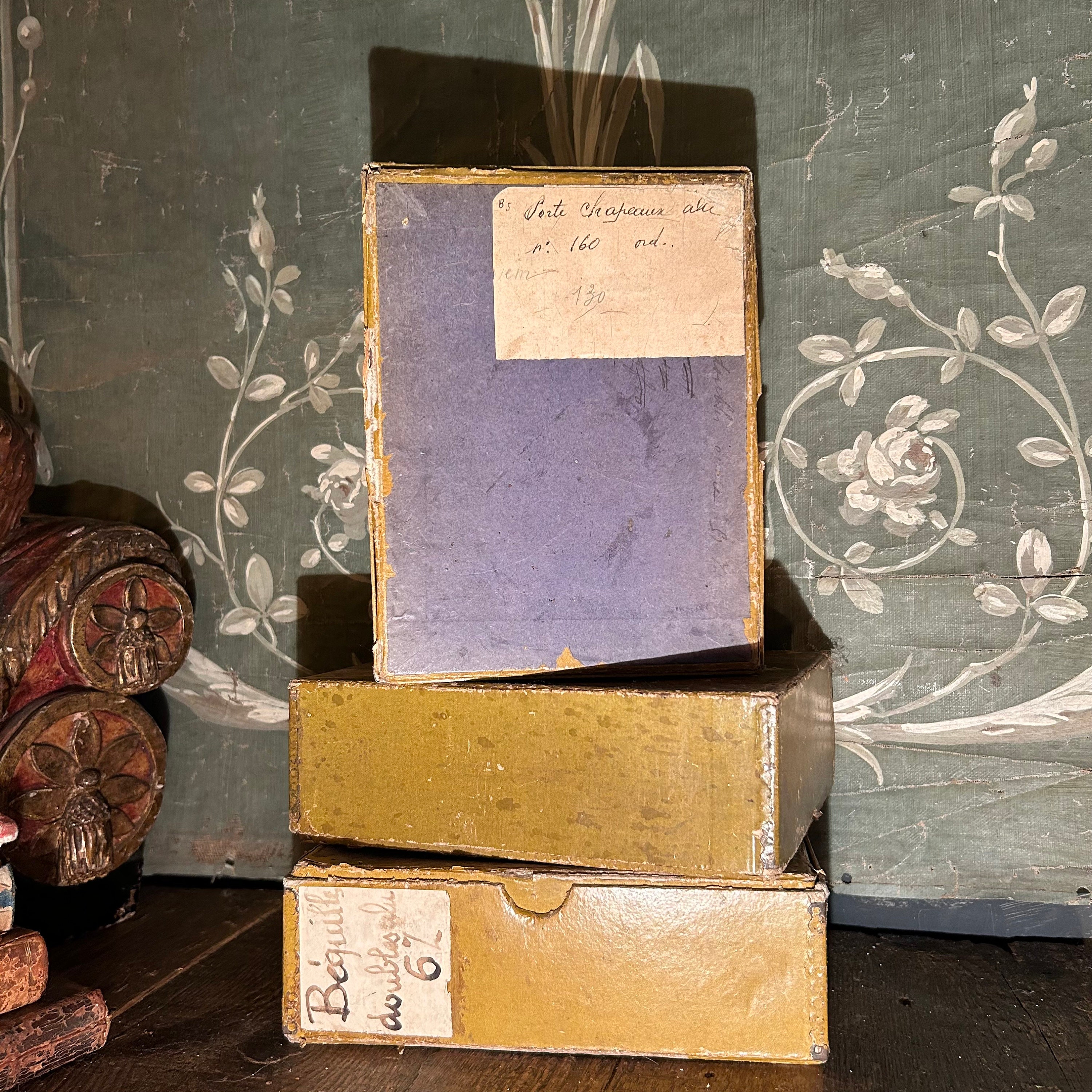 A Set of Three Antique French Boxes - Etsy