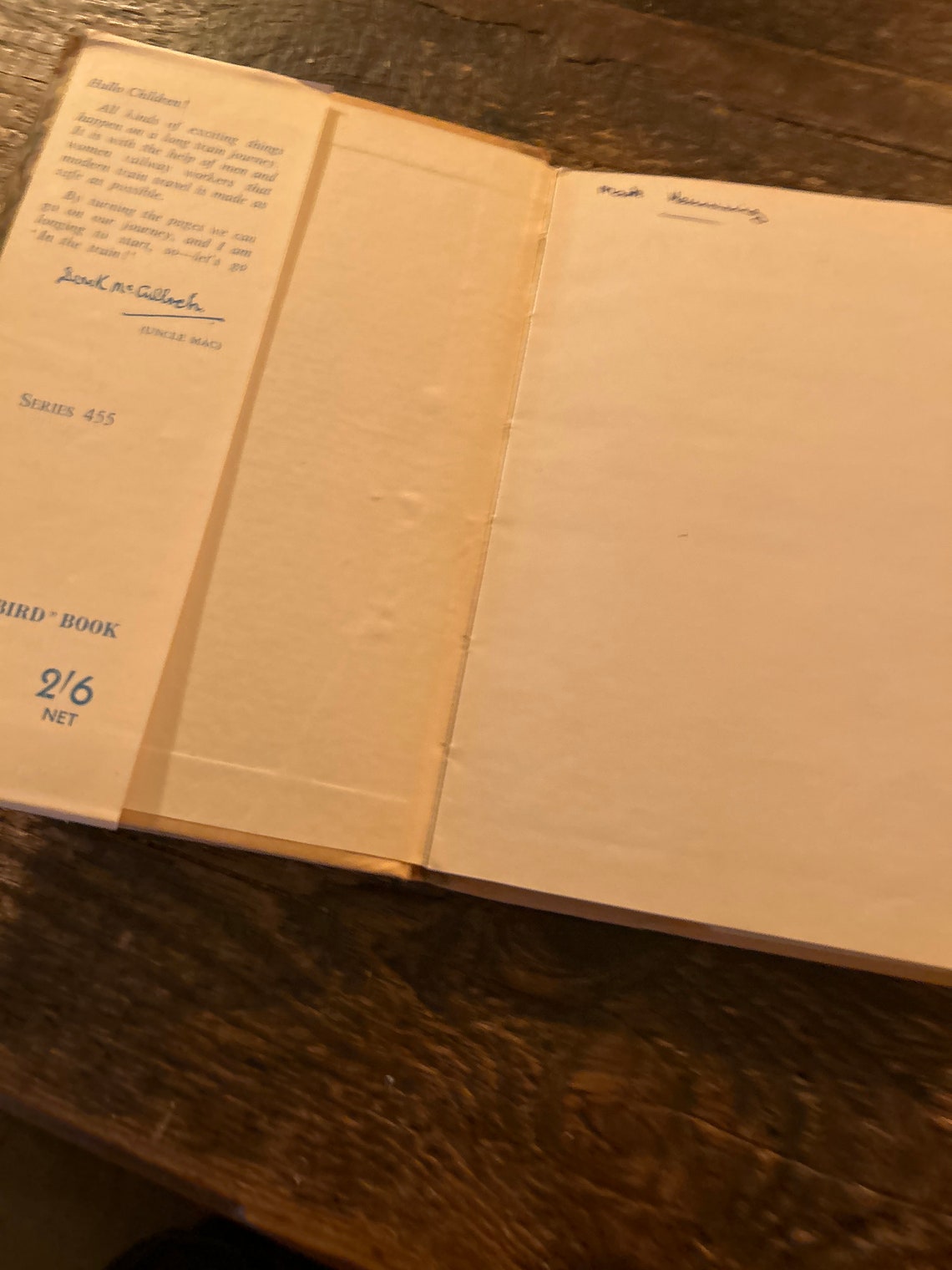 Antique Train Book Ladybird in the Train With Uncle Mac Derek Mcculloch ...